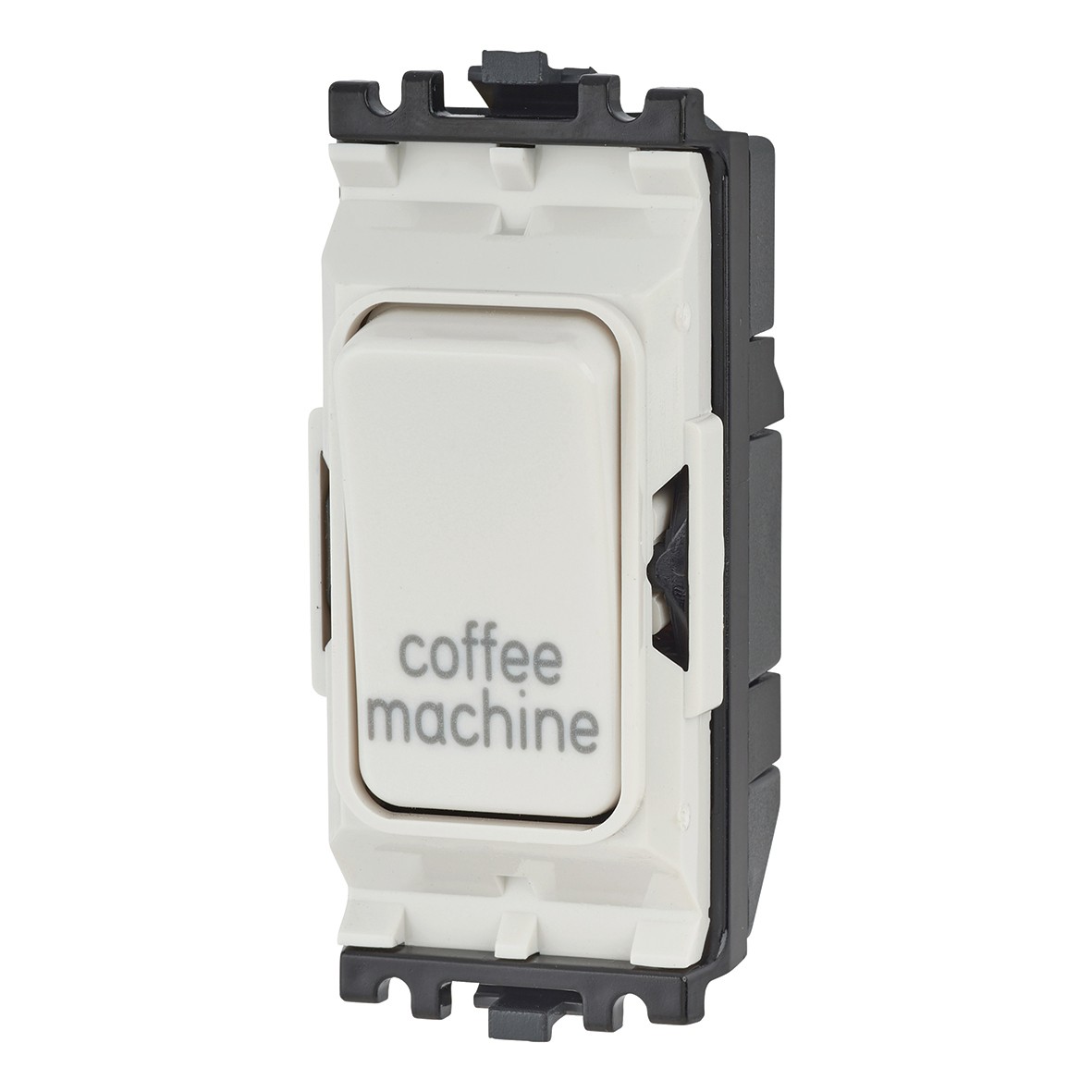 MK Printed Grid Switch - Coffee Machine - White 480040 - UK Shelving LTD